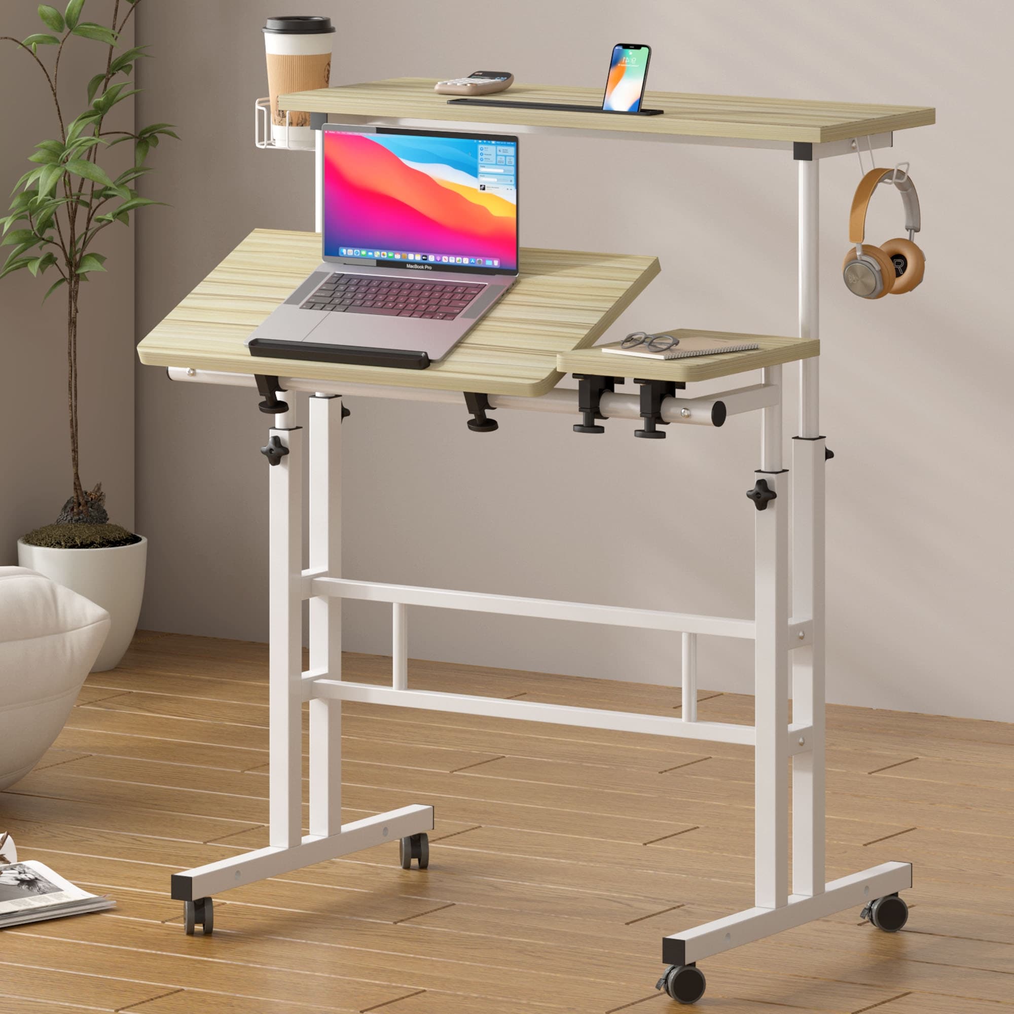 Office desk adjustable laptop table store